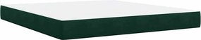 Box spring postel s matrací tmavě zelená 180x200 cm samet 3287815