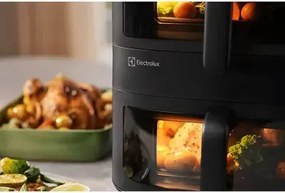 Electrolux AirFryer 800 Dual EAFD11B / Horkovzdušná fritéza / 2 zóny