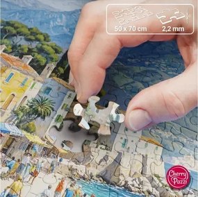 CHERRY PAZZI Puzzle Vesnička u moře / 1000 dílků / 70 x 50 cm