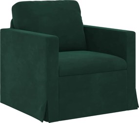 Set pohovek 2 ks Tmavě zelená samet 3407509
