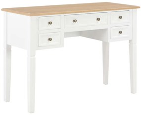 Psací stůl bílý 109,5 x 45 x 77,5 cm dřevo 280069