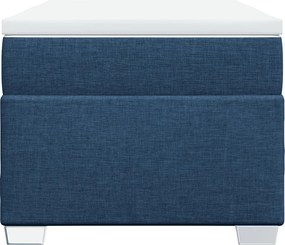 Box spring postel s matrací modrá 80x200 cm textil 3285094