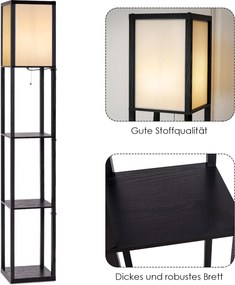 Costway 3-úrovňová stojací lampa Police Moderní stojací lampa