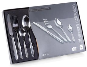 Sada nerezových příborů BLACK 24 ks