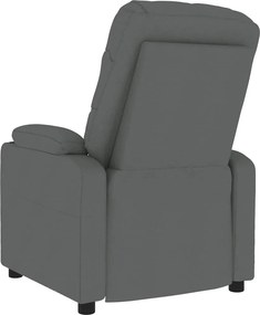 Masážní křeslo tmavě šedé textil 339093