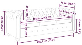 vidaXL Marketos Chesterfield 3místná sedačka umělá kůže bílá