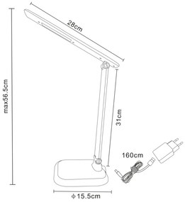 GLOBO DAVOS 58209W Stolní lampa