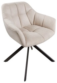 Designová otočná židle Vallerina šampaňská béžová