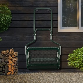 Costway 68 cm široký rozmetač kompostu s vylepšenými bočními tyčemi a rukojetí