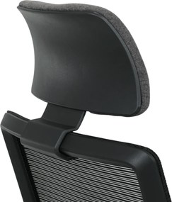Ergonomická kancelářská židle AURELIE - černá síťovina