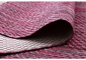 Moderní FISY koberec SISAL 20774 Čtverce, melanž růžový velikost 200x290 cm | krásné koberce cz