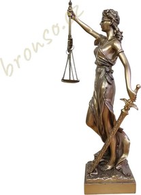 Spravedlnost - bohyně Themis soška Veronese, dárek pro právníka, WU71832A4