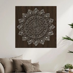 dřevo života Dřevěná mandala Propojení Zvolte rozměr (cm): 60x60, Zvolte barvu dekoru: Wenge