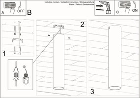 Sollux Lighting Stropní svítidlo LAGOS 30 černé