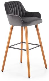 HALMAR H93 barová židle tmavě šedá