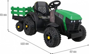 Ramiz Titánový traktor s přívěsem zelený