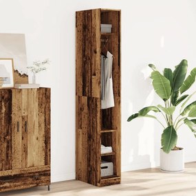 Šatní skříň old wood 30 x 50 x 200 cm kompozitní dřevo 3307691