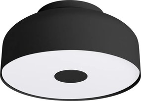 Černé kovové stropní svítidlo ø 30 cm Blacko – Sollux