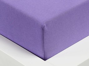 XPOSE® Jersey prostěradlo Exclusive - fialové 160x200 cm