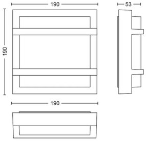 Philips - LED Venkovní nástěnné svítidlo PETRONIA LED/3,8W/230V IP44