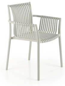 Stohovatelná zahradní židle K492 šedá