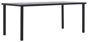 Jídelní stůl Bridger - černý a betonově šedý - MDF | 200x100x75 cm