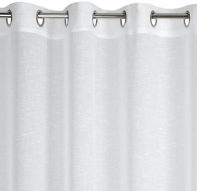 ZÁCLONA NA KROUŽCÍCH LEXY 140X250 CM BÍLÁ