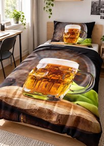3d povlečení s pivem - Beer Beer 140x200 cm