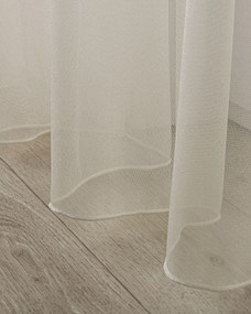 Záclona voálová jednoduchá s řasící páskou barva zlatá látka poloprůhledná, lesklé, pletený vzor
