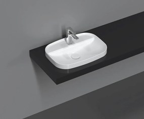 Isvea Isvea, INFINITY keramické umyvadlo zápustné, 55x40cm, bílá, 10NF50055