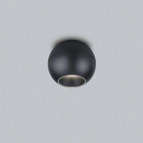 Helestra Eto LED stropní bodovka Ø10cm 927 černá
