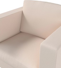 Potah na křesko IKEA Karlanda, krátký barva růžová látka pletený vzor
