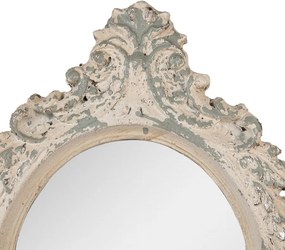Béžovo-šedé antik nástěnné zrcadlo Chranité - 46*3*64 cm