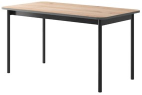 MAXIVA Jídelní stůl - BASIC BL140, 140x80, jackson hickory/grafit