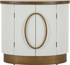 Komoda Tolosa 79 cm bílá/jasan