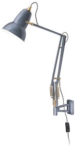 Nástěnná nastavitelná šedá lampa Original 1227 Brass Elefant Grey