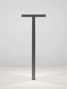 NV 9492780 Venkovní sloupkové svítidlo POET antracitový hliník a čiré sklo LED 16W 3000K 220-240V 90st. IP65 - NOVA LUCE