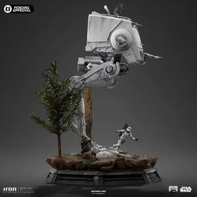 Soška IRON STUDIOS Star Wars - AT-ST & CHEWBACCA 53 cm