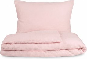 Kvalitex Mušelínové povlečení pudrové 1x 220/200, 2x 70/90cm