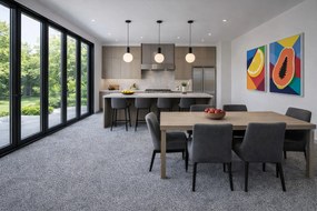 Lano, Metrážový koberec Sparkle 850, na míru, šíře 4m,5m, šedá, ab (mřížka), dětský pokoj