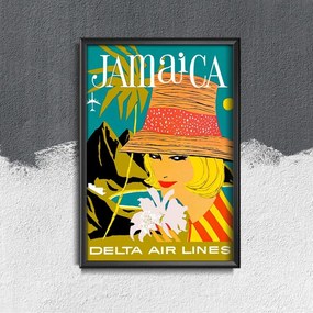 Dekorativní plakát Letecké společnosti delta jamajka
