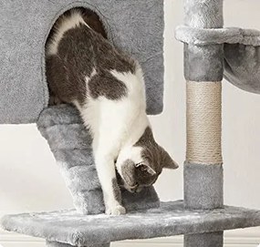 Goleto Škrabadlo pro kočky 50 x 45 x 142 cm | světle šedé