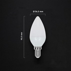 LED Solution LED žárovka svíčka 4,5W E14 Barva světla: Denní bílá 21425816