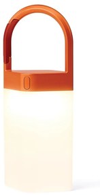Světle červeno-bílá LED stolní lampa (výška 23 cm) – Lexon