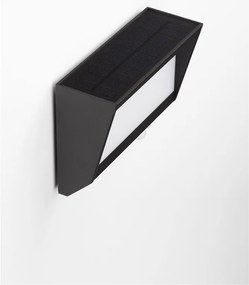 NV 9492540 Venkovní nástěnné svítidlo VALOR antracitový hliník a matný akryl LED 2W 3000K 3.7V 86st. IP65 vypínač na těle / solární / pohybové čidlo - NOVA LUCE