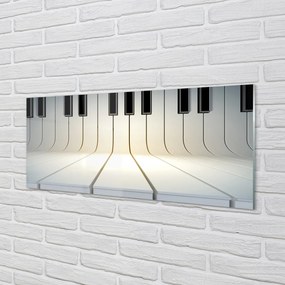 akrylový obraz klávesy piana 120x60 cm