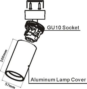 T-LED Bílé LED bodové svítidlo 105716