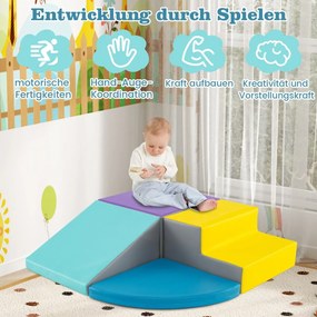 Costway 4 PCS. Schaumstoffbausteine zum Toben a Klettern Riesenbausteine