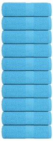 Ručníky FROGN 10 ks tyrkysové 30x30 cm 360 g/m² 136970