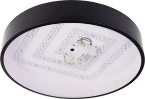 T-LED Černé LED stropní svítidlo kulaté 500mm 48W CCT 105444